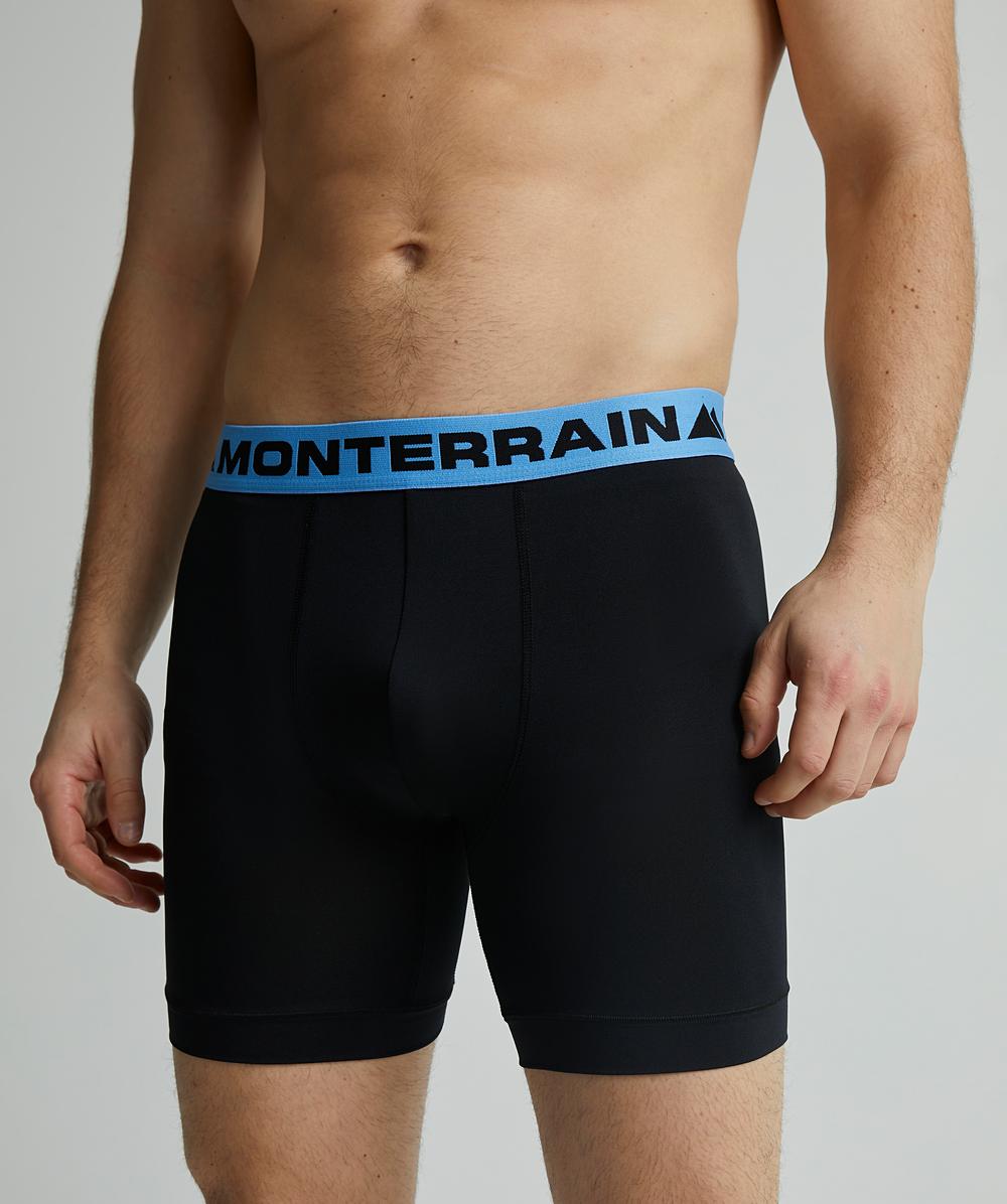 3 Pack Performance Boxer | Jet Black / Dusty Blue / Irongate | Monterrain