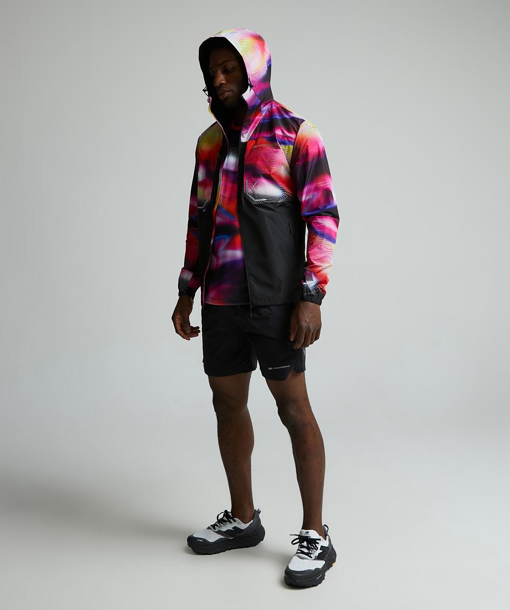Heatmap AOP Windrunner Jacket | Jet Black / Multi | Monterrain