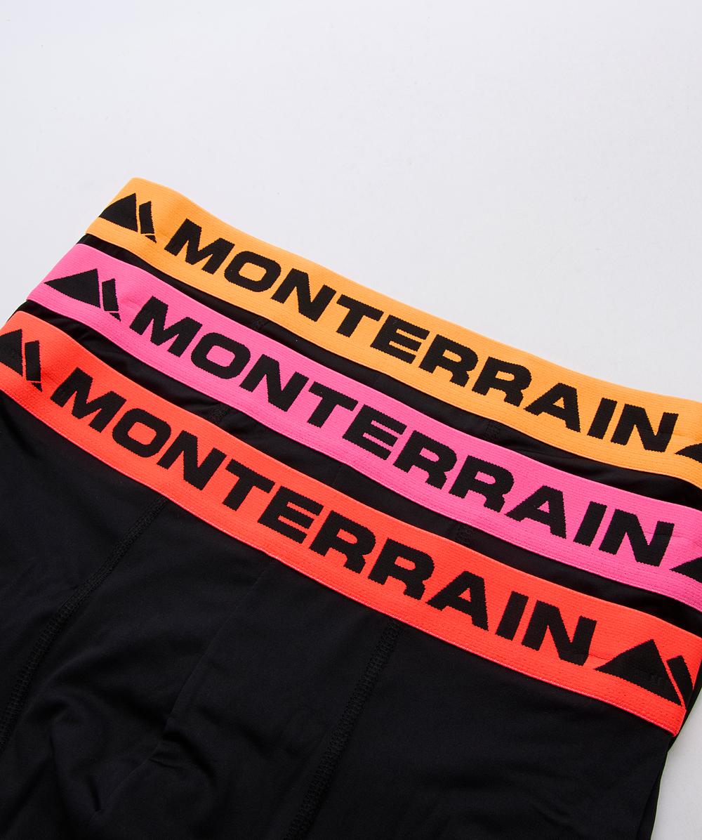 3 Pack Performance Boxer | Jet Black / Orange Pop / Jet Black / Sugar ...