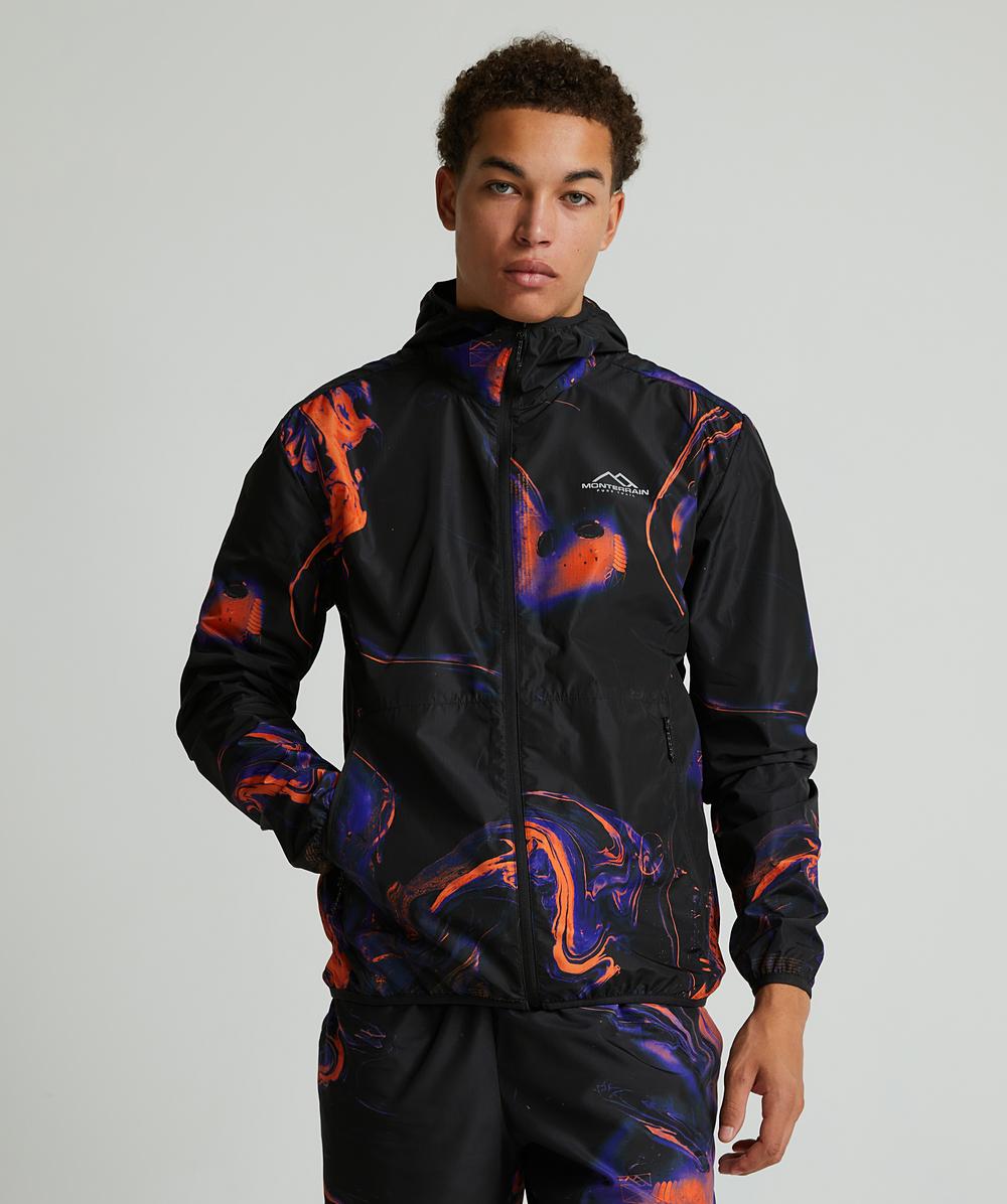 Saturn Windrunner Jacket | Black / Orange / Blue / Multi | Monterrain