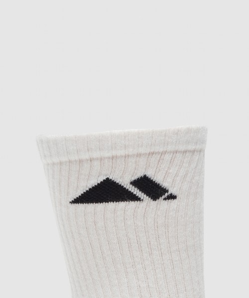 Form Core Cushioned 3 Pack Sock | Black / White | Monterrain