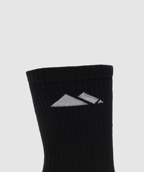 Form Core Cushioned 6 Pack Sock | Jet Black / Optic White | Monterrain