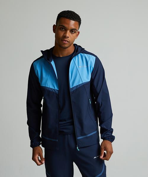 Saturn Windrunner Jacket | Jet Black / Aqua Multi | Monterrain