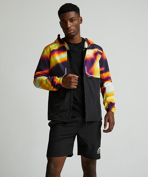 Saturn Windrunner Jacket | Jet Black / Aqua Multi | Monterrain