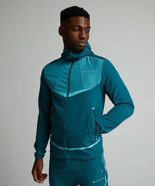 Saturn Windrunner Jacket | Jet Black / Aqua Multi | Monterrain